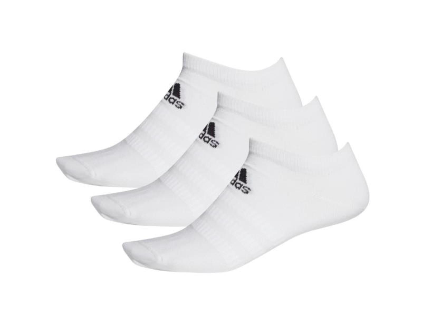 Meia Adidas Cano Baixo 3 Pares Dz9401 Branco